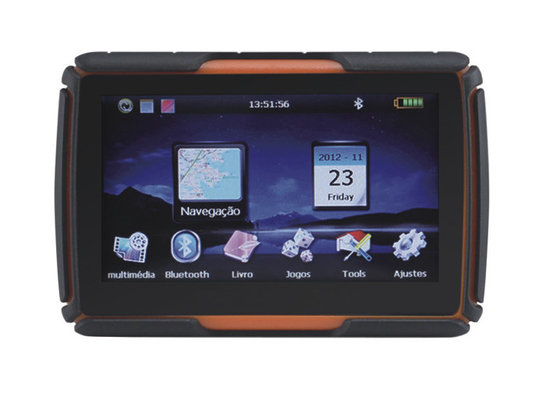 4.3 inch Resistive Screen Motorcycle GPS Navigation Systems With Bluetooth