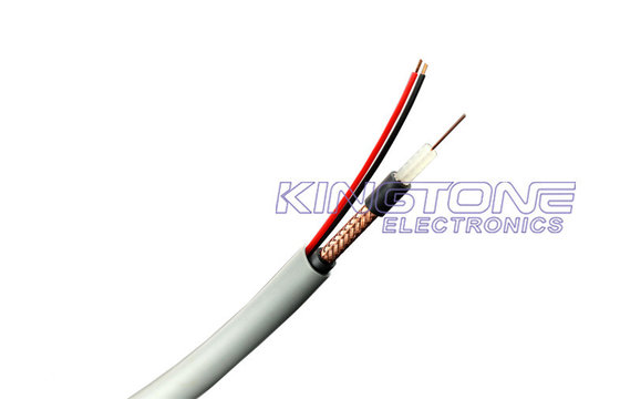 0.58mm BC Conductor RG59 B/U CCTV Cable with 2 × 0.75 mm2 CCA Power Messenger