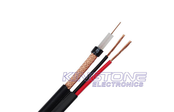 23 紀元前の AWG RG59 B/U デジタル ビデオのための 24 の × 0.20mm CCA 力のシャム CCTV の同軸ケーブル