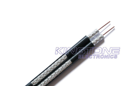 Dual RG6 Quad CATV Coaxial Cable 18AWG CCS with Non-Plenum UL CM PVC Jacket