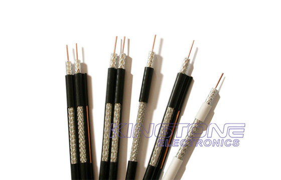 Dual RG6 Quad CATV Coaxial Cable 18AWG CCS with Non-Plenum UL CM PVC Jacket