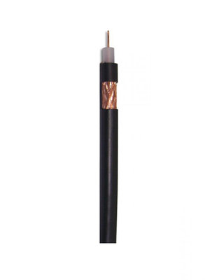 Braiding RG  Type Coxial Cable CATV  RG500 24 ends Braiding Cable With PE Jacket