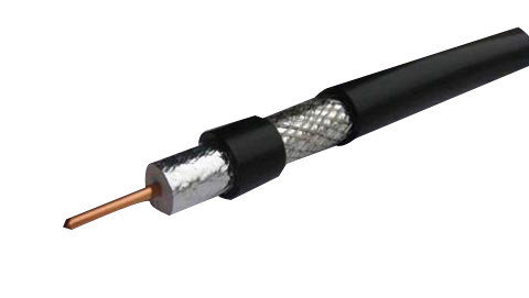 Aluminum Wire Braid RG412 Coaxial Cable, ROSH and Reach 185 Standard CATV Coaxial Cable With Messenger