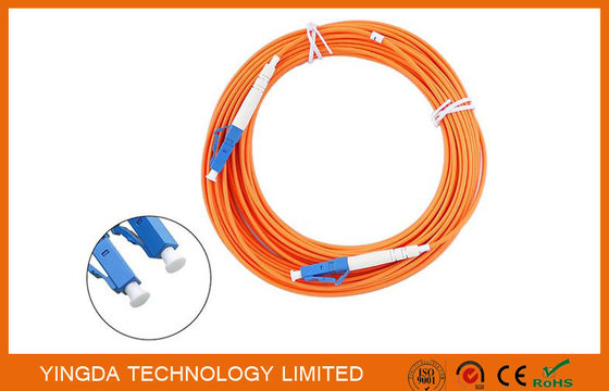 Fiber Optic Mulitmode fiber Patch MM62.5 / 125um OM1 PVC 2.4mm , Fiber Jumper Cables