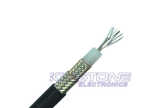 7 × 0.752mm の銀の銅板が付いている RG 214 の同軸ケーブル 7.24mm の固体 PE 50 オーム