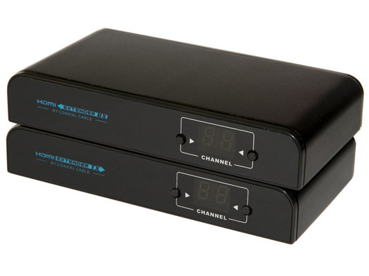 100-700 メートルまでの同軸ケーブルによる HDMI のエクステンダー
