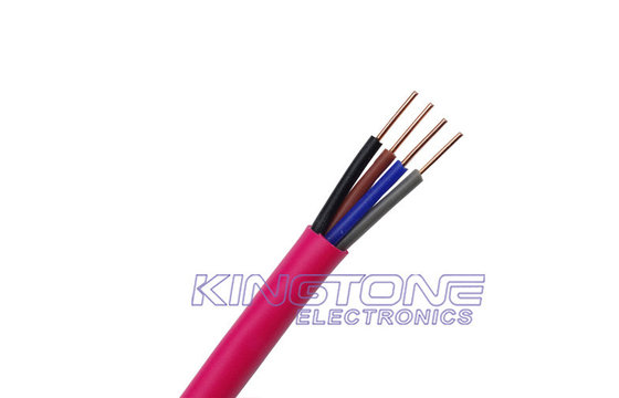 FRLS Unshielded 0.50mm2 Fire Resistant Cable , Bare Copper with 5.00mm Jacket