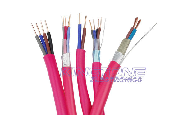 FRLS Unshielded 0.50mm2 Fire Resistant Cable , Bare Copper with 5.00mm Jacket