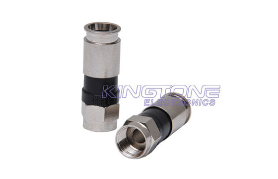 F Type Male Bulkhead Coaxial Cable Connectors 75 Ohm for RG58 RG 59 RG6