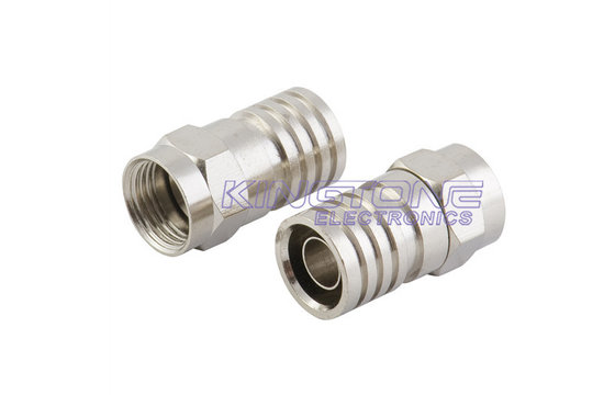 F Type Male Bulkhead Coaxial Cable Connectors 75 Ohm for RG58 RG 59 RG6