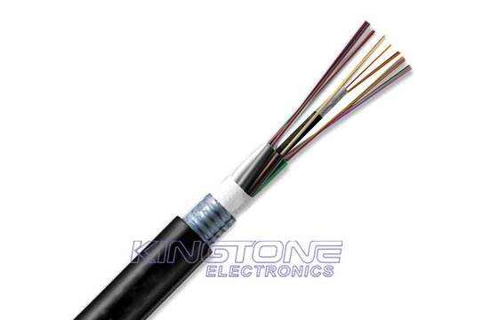 Outdoor 30 core fiber optic cabling G.652D G.657A buried cable with polyethylene sheath