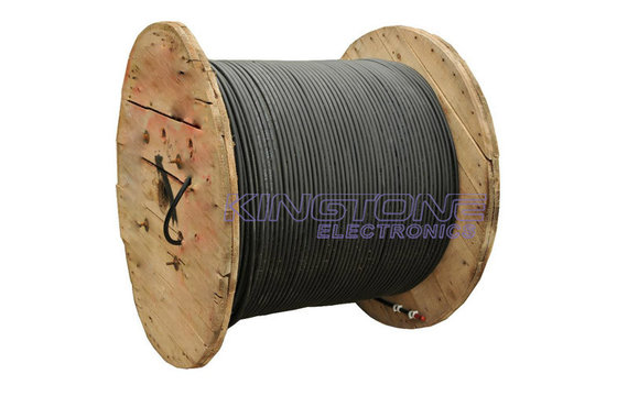GYXTC8S 13.5 mm 4 Core Fiber Optic Cable with IEC 60794-1 Standard , Black