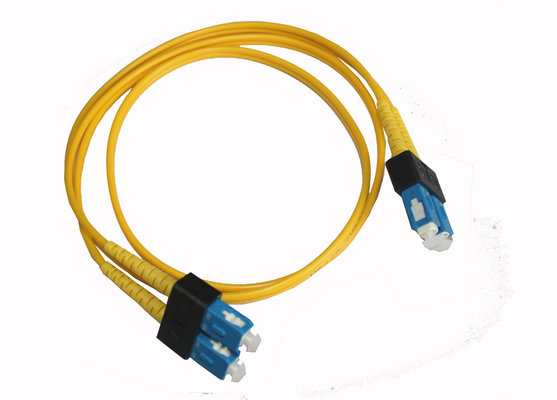 Singlemode PVC Optical Fiber Patch Cable , SC-SC SM 9 / 125 Fiber Optic Jumper Cables