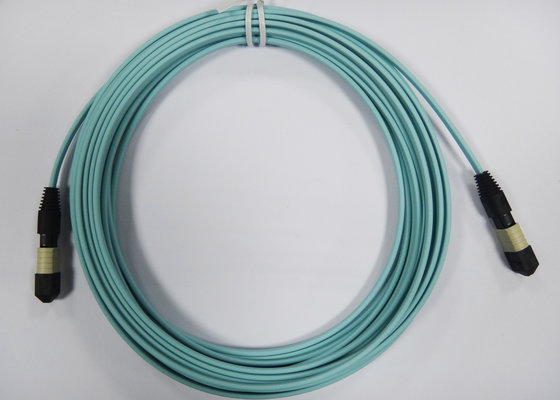 Flat / Round MPO / MTP fiber optic patch cables for 12core Ribbon Fiber Cable