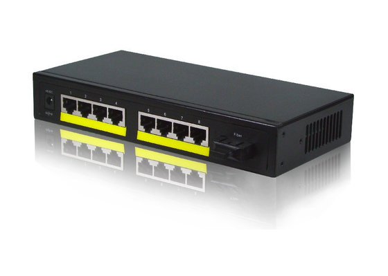 Fiber Optic POE Network Switch Gigabit IEEE802.3AF 155M , Switches In Networking