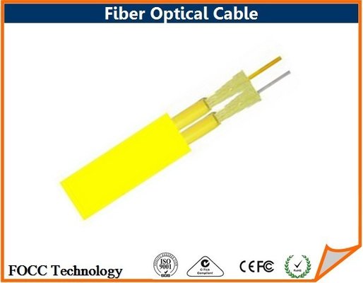 2 Sub Core Flat Twin Direct Burial Fiber Optic Cable Flame-retardant Jacket