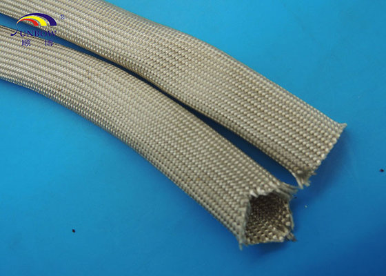 Non-alkali Fiberglass Braided High Temperature Fiberglass Sleeving for Insulation Cable Protection