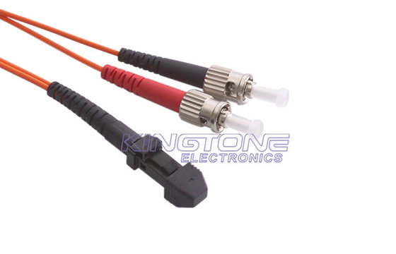 ST to MTRJ 62.5 / 125 um Fiber Optic Patch Cord Multi Mode Duplex
