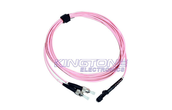 ST to MTRJ 62.5 / 125 um Fiber Optic Patch Cord Multi Mode Duplex