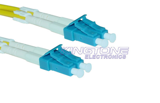 Duplex White Fiber Optic Patch Cord LC to LC 62.5/125 Multimode