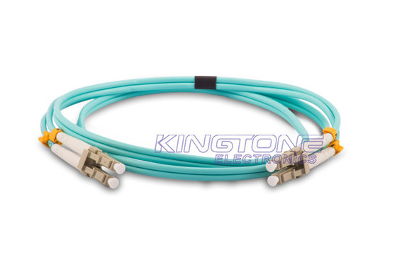 Duplex White Fiber Optic Patch Cord LC to LC 62.5/125 Multimode