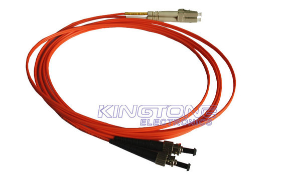 Multimode Fiber Optic Patch Cord ST to LC 50/125 Duplex 3.0mm OD