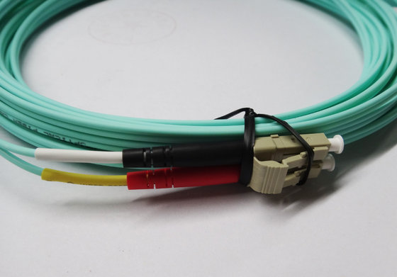 LC OM3 Duplex Fiber Optical Patch Cord LSZH jacket High Return Loss