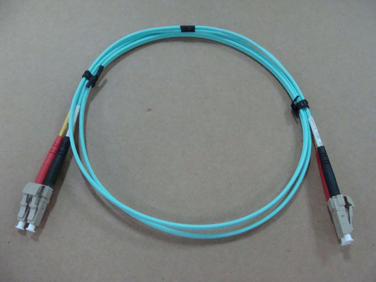 LC OM3 Duplex Fiber Optical Patch Cord LSZH jacket High Return Loss