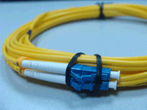 LC Singlemode Fiber Optical Patch Cord Telecom class , Polishing A
