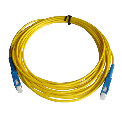 SM Simplex Fiber Optic Patch Cord SC / UPC to SC / UPC 3.0mm PVC