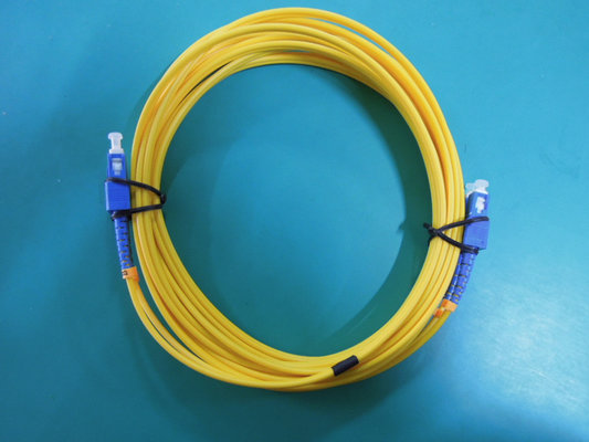 SM Duplex Fiber Optic Patch SC / UPC Connector PVC Cable