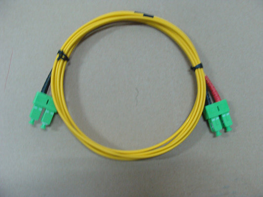 Singlemode Duplex 3.0 Optical Fiber Patch Cord SC/APC to SC/APC with LSZH Cable