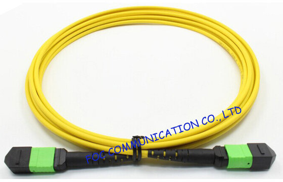 LSZH Jacket FTTX 12 Core Fiber Optic Patch Cord , Fiber Optic Jumper