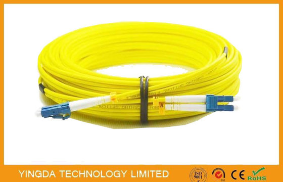 クリップ Zipcord が付いている LC/UPC- LC/UPC SM の二重繊維光学のパッチ・コード 2.0mm