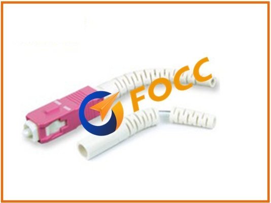 Simplex Multimode SC UPC 45 Degree Fiber Optic Patch Cord Connector Pink Color