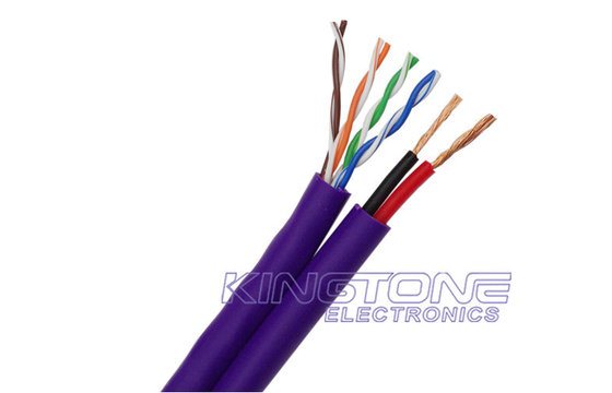 UTP CAT5E Figure 8 Cable for IP Camera 24AWG BC PE Jacket for Outdoor Use