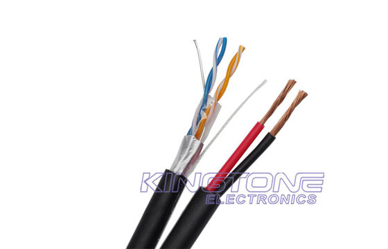 UTP CAT5E Figure 8 Cable for IP Camera 24AWG BC PE Jacket for Outdoor Use
