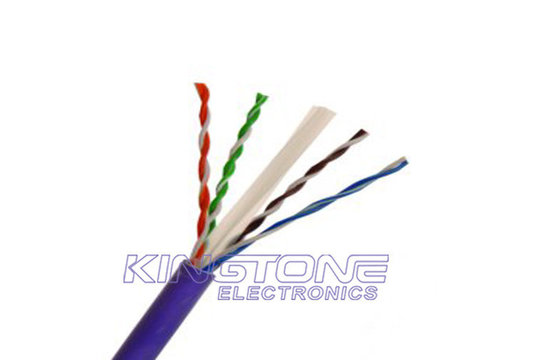 CM Rated PVC UTP CAT6 Network Cable 4 Pairs 23AWG Solid Bare Copper Conductor