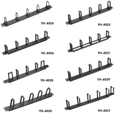 High Power Network Cable Management Bar for CAT5e / CAT6 Patch Cable Management