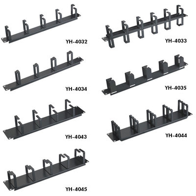 High Power Network Cable Management Bar for CAT5e / CAT6 Patch Cable Management