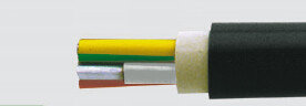 XLPE Insulated PVC Sheathed Cable , Insulated Electrical Wire in Black