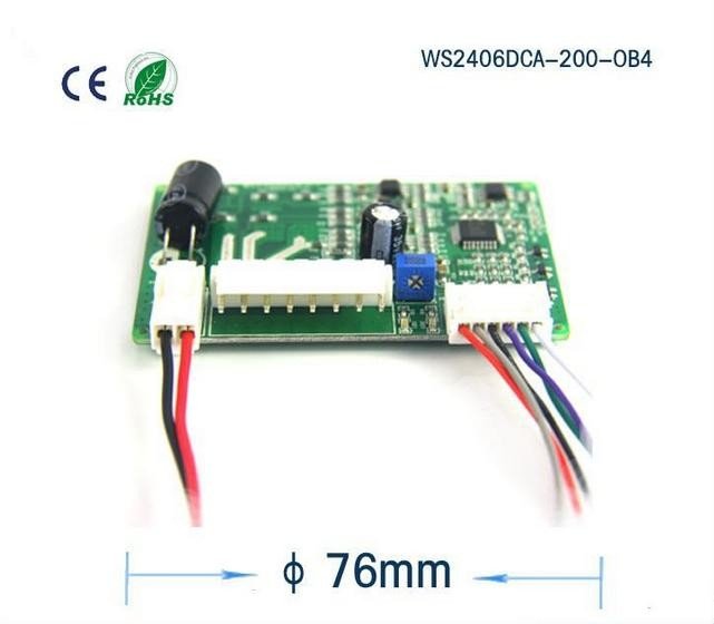 The micro brushless dc motor blower drive PWM speed regulating motor control board