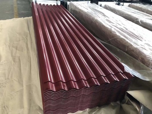 Prime RAL 3011 Ral 9003 PPGI PPGL Roofing Sheet Prepainted Galvanized Steel Corrugated Roofing Sheets Z80g From Factory supplier
