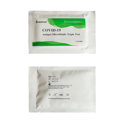 SARS-CoV-2 Rapid Antigen Test CE Microfluidic Triple test