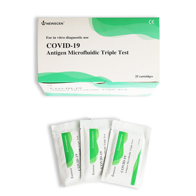 SARS-CoV-2 Rapid Antigen Test CE Microfluidic Triple test