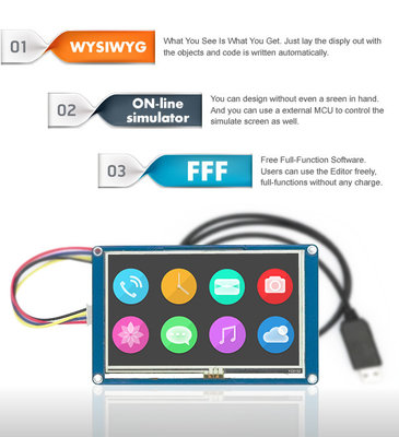 Nextion Enhanced NX8048K070 - Generic 7.0'' HMI Touch Display