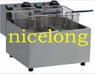 China Stainless steel CE approved commercial small electric fryer for sale BEF4-18-2T supplier