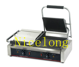 China Double head non stick electric panini grill with CE EGD-20 supplier