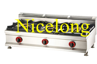 China Nicelong 3 burners gas range can use LPG and NG GBS-3Y supplier