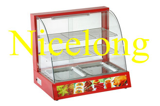 China ELW-660R electric curved glass simple food warmer showcase supplier
